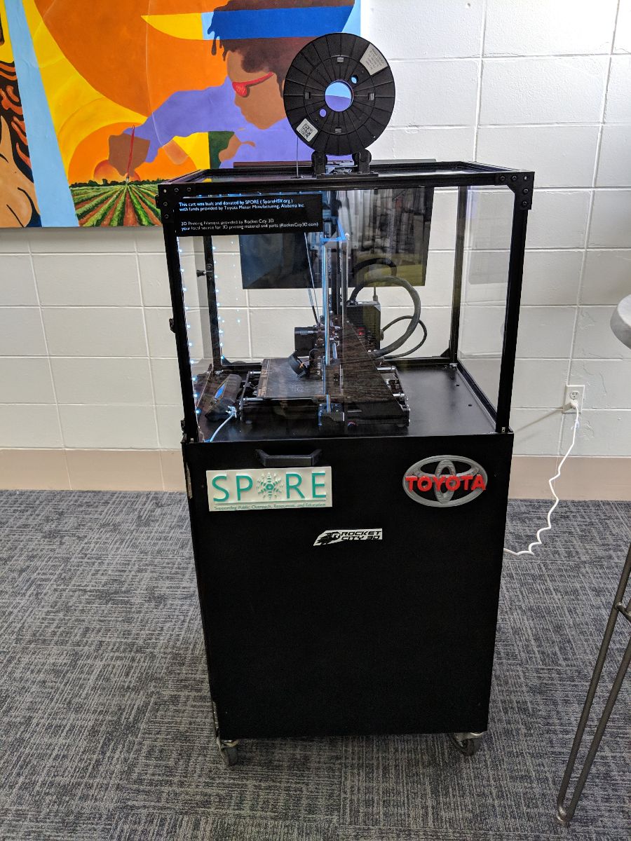 Dec 15th: Donated 3D Printing Cart! – SPORE